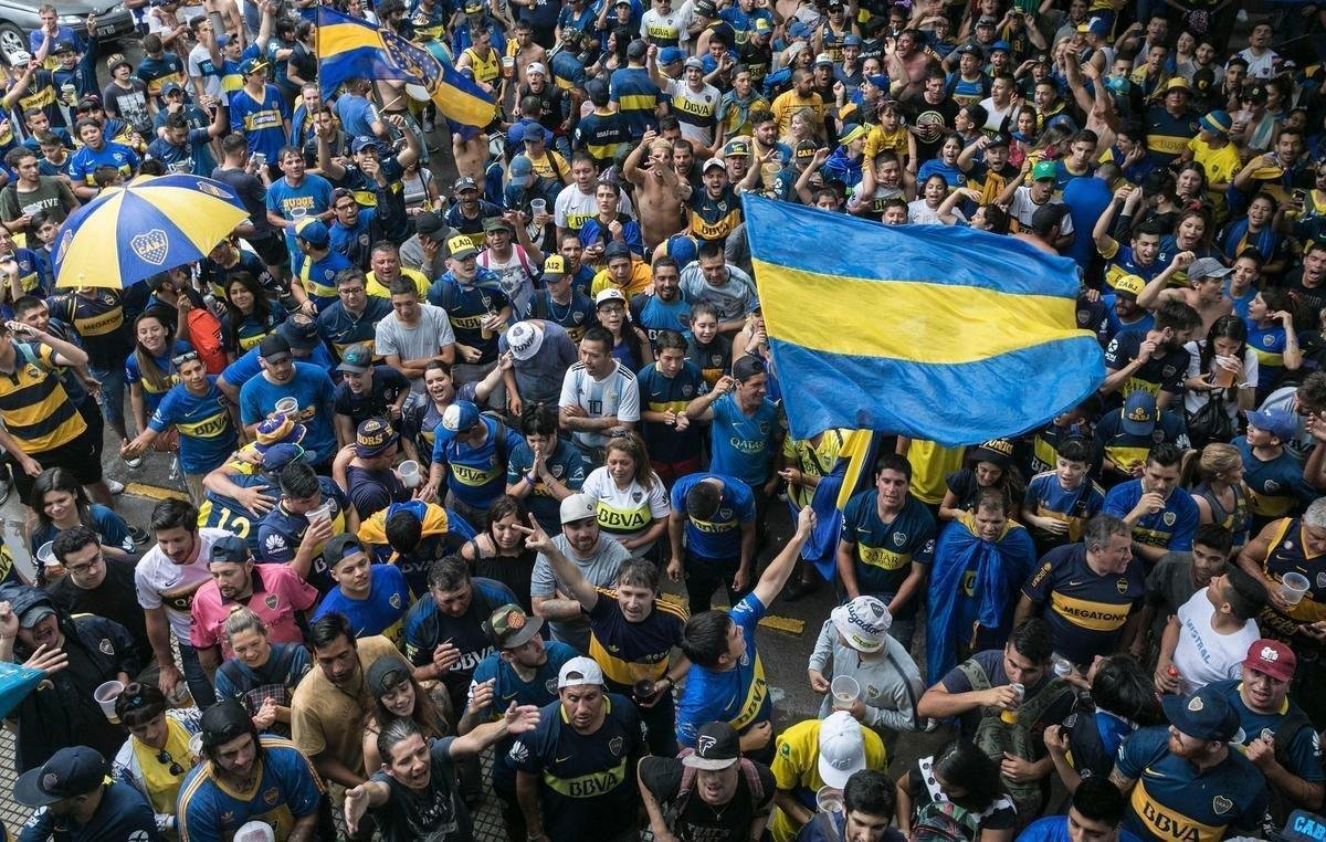 Torcida do Boca Juniors em Buenos Aires - Superesportes
