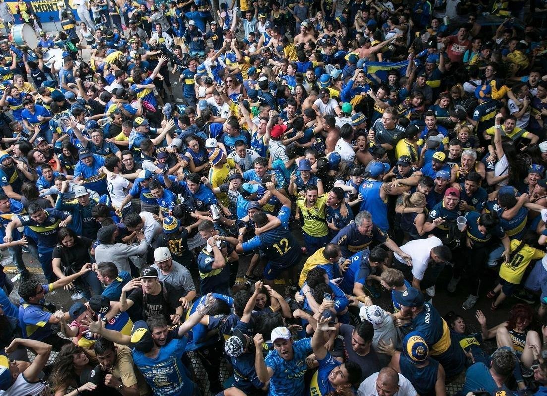 Torcida do Boca Juniors em Buenos Aires - Superesportes