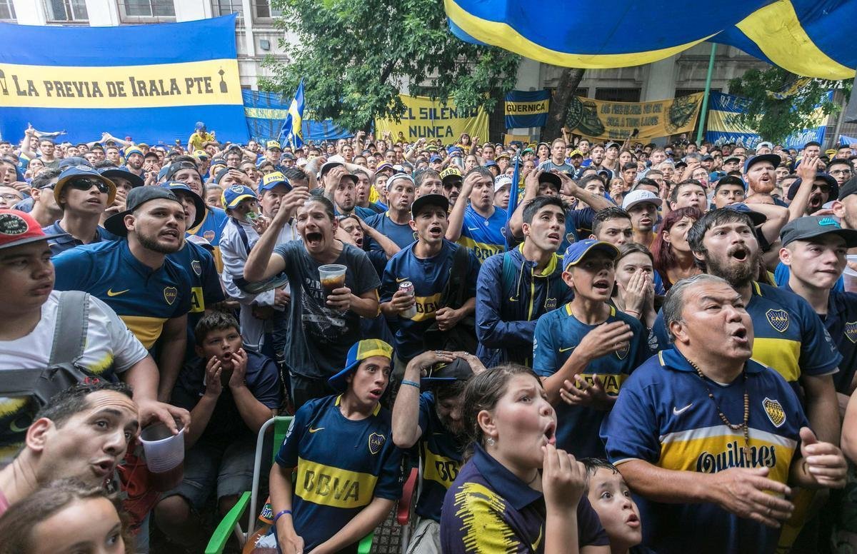 Torcida do Boca Juniors em Buenos Aires - Superesportes